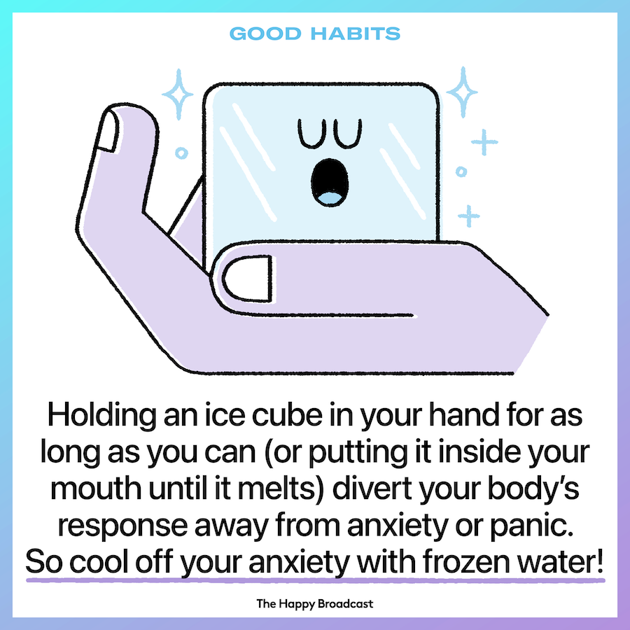 You Can Use Ice Cubes to Stop Panic Attacks - The Happy Broadcast