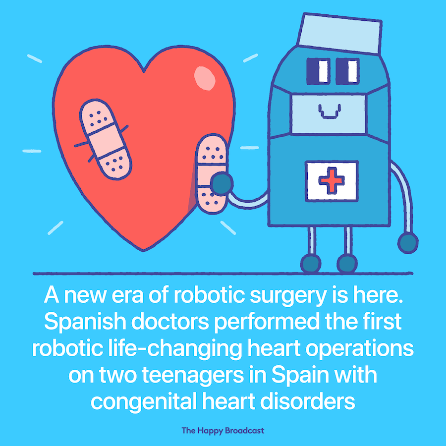 First robotic heart surgery on teenagers in Spain - The Happy Broadcast